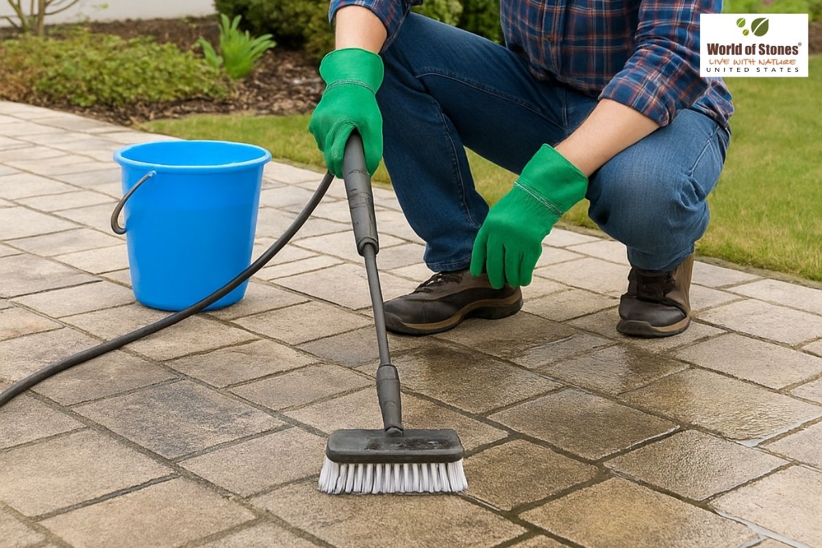 Pro Tips to Clean and Maintain Stone Pavers | World of Stones USA